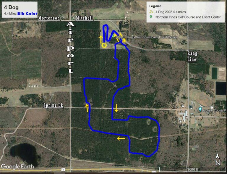 Trail Maps - Northern Pines Sled Dog Race